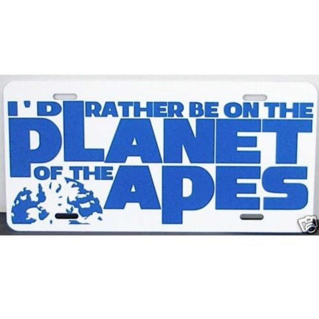 Planet of the Apes License Plate Car Tag - Etsy