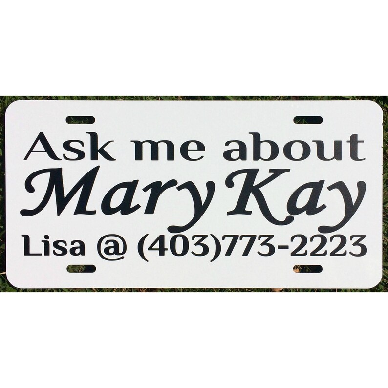 Customized Ask Me About Mary Kay Car Tag - Etsy