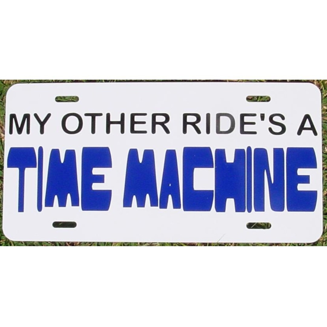 Doctor Who Inspired License Plate My Other Ride's a Time - Etsy Sweden