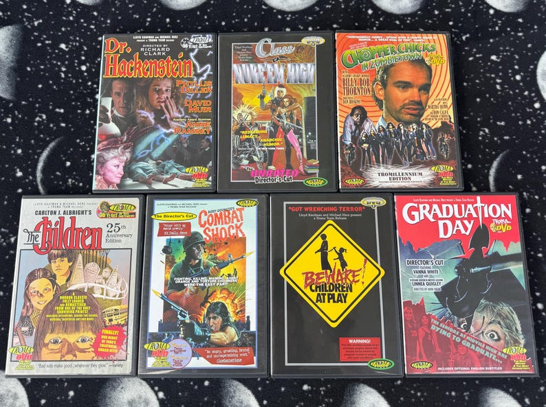 Troma DVD Lot of 6 -variety Horror Cult Classics Vintage Retro Physical ...