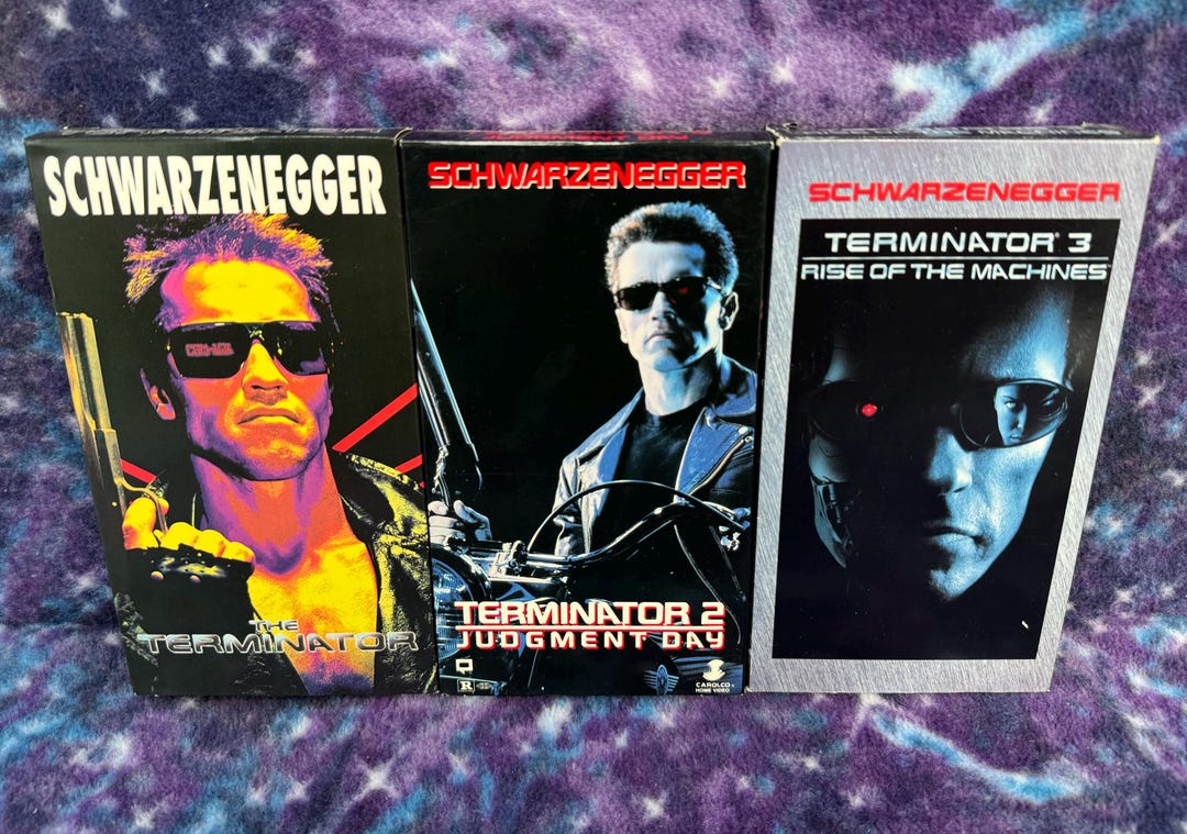 The Terminator Trilogy VHS Movie Set - Etsy
