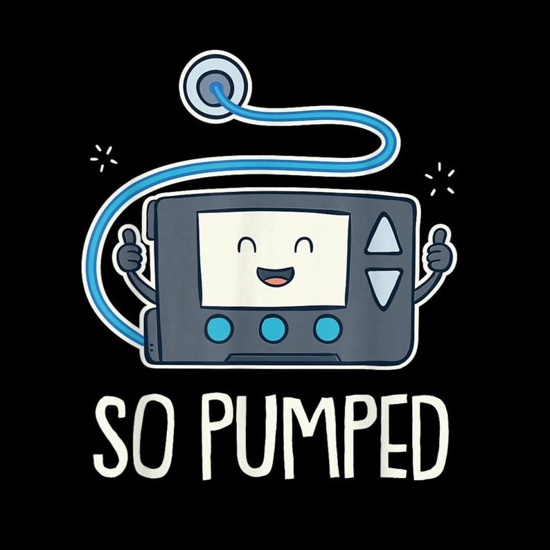 So Pumped Insulin Pump PNG, Cute Diabetes Humor Graphic, Type 1 ...