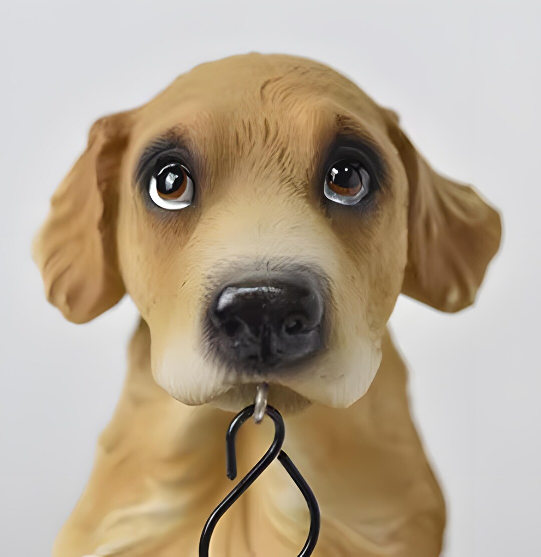 Home Decor Garden Outdoor Solar Lamp Dog Statues Garden Labrador Puppy ...