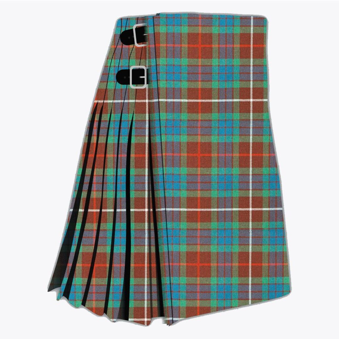 Fraser Hunting Ancient Tartan Kilt - 16 Oz 8 Yard Scottish Highland ...