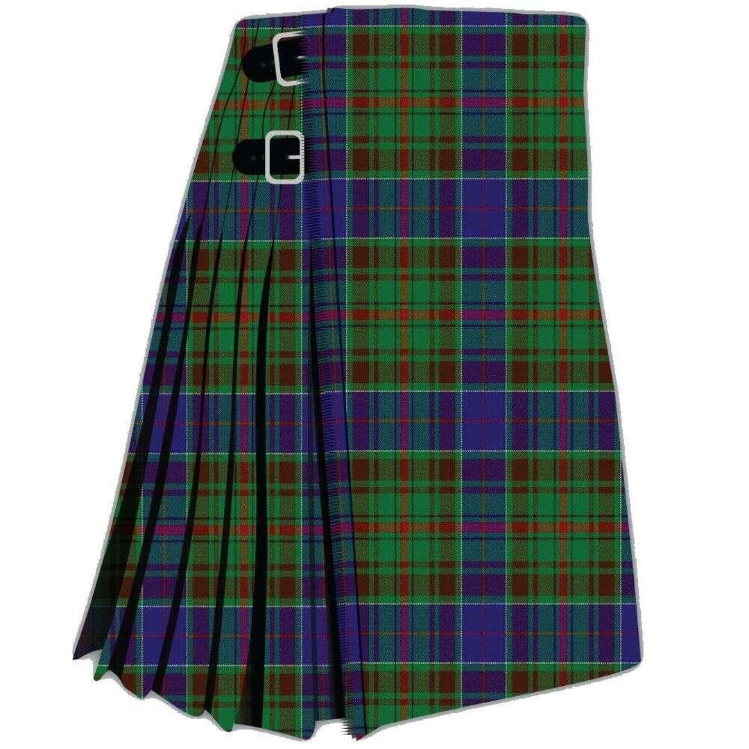 Clan Adam Tartan Kilt - 16 Oz 8 Yard Scottish Traditional Handmade Adam ...