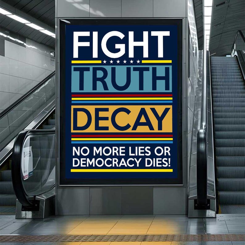 Resist Protest Sign Printable: Fight Truth Decay Poster (digital ...
