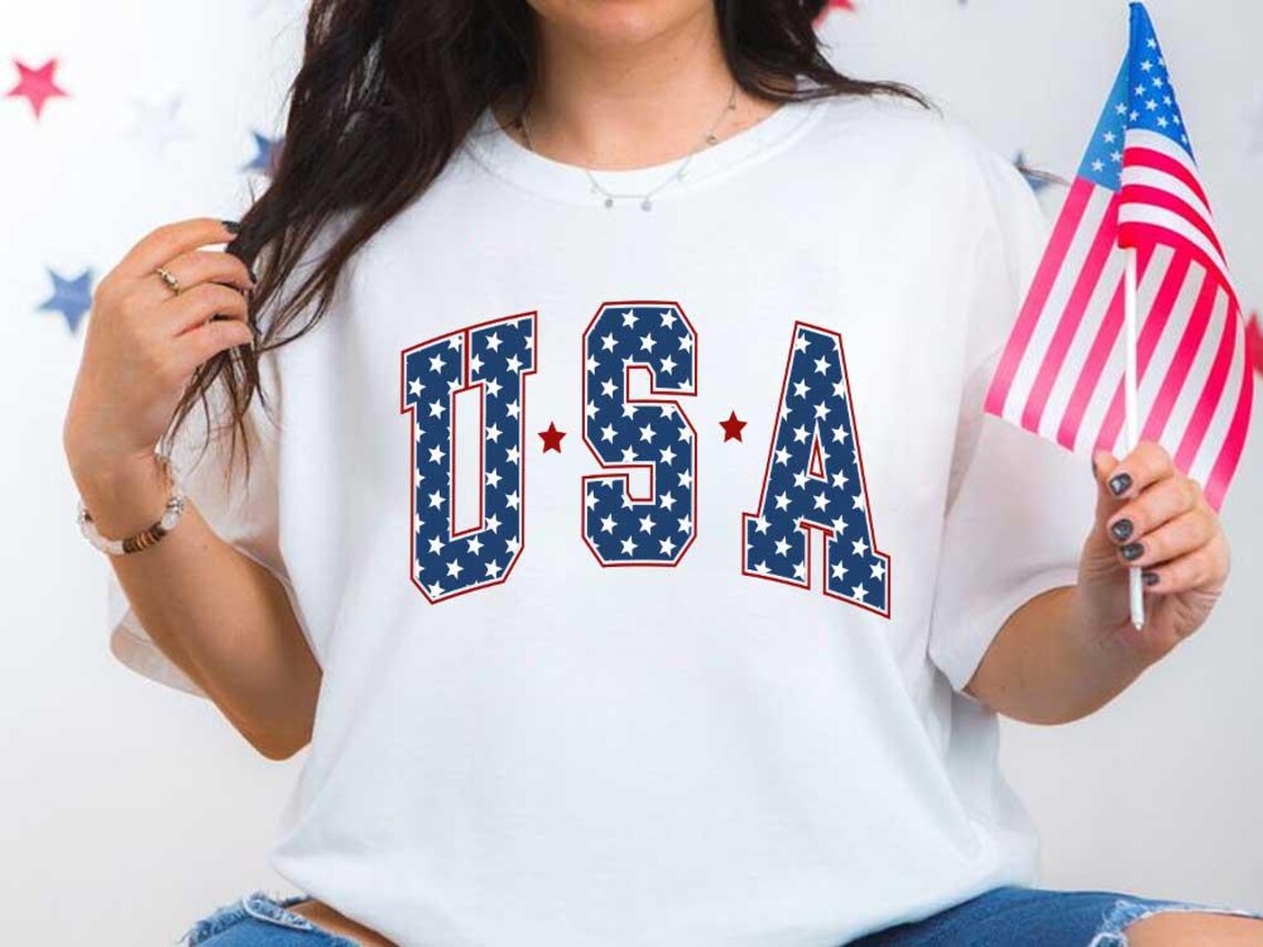 USA Flag Map SVG: Retro 4th of July Design (digital File) - Etsy