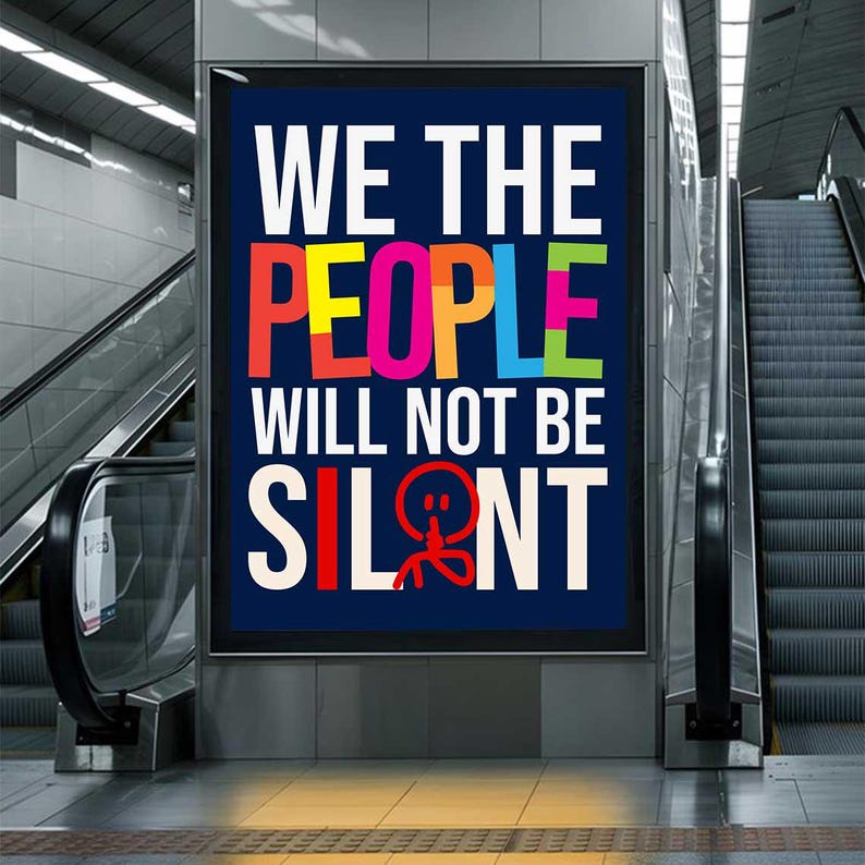 Resist Protest Sign Printable: We the People Poster (digital Download ...