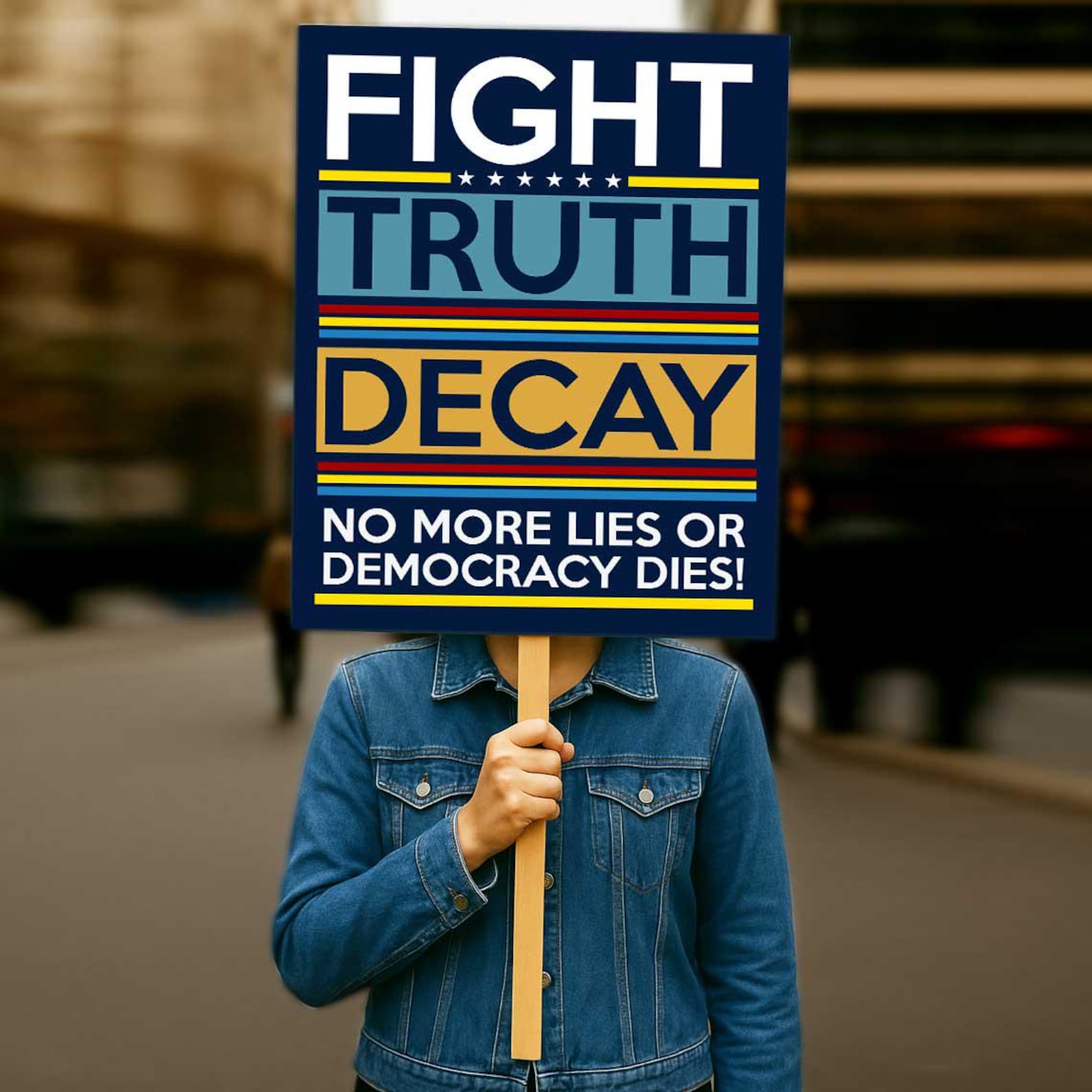Resist Protest Sign Printable: Fight Truth Decay Poster (digital ...
