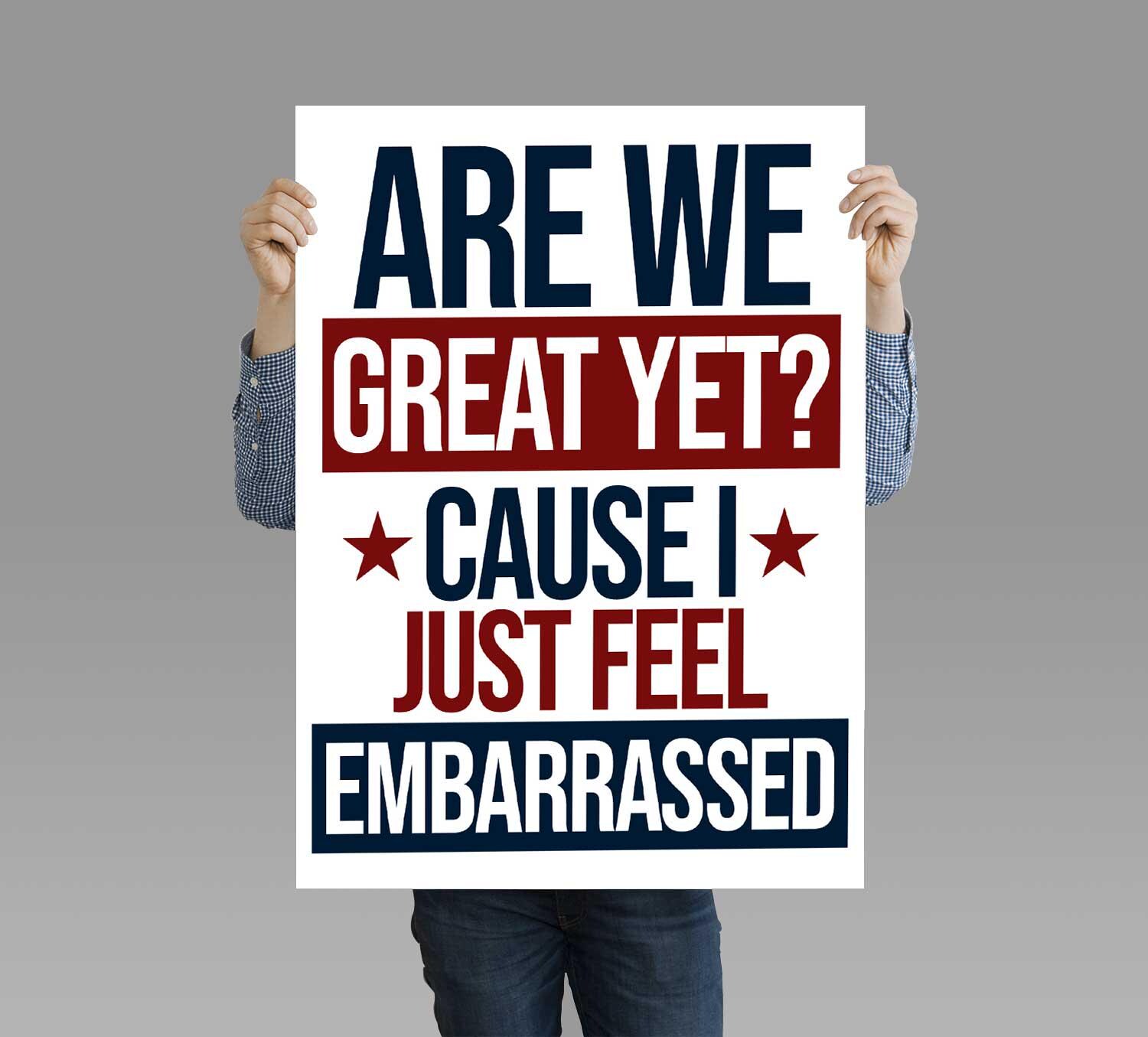 Resist Protest Sign Printable: Embarrassed Sarcastic Poster (digital ...