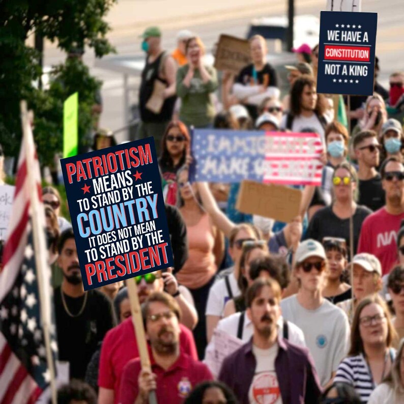 Trump Protest Sign: Not My President Protest Political Poster (7 Sizes ...