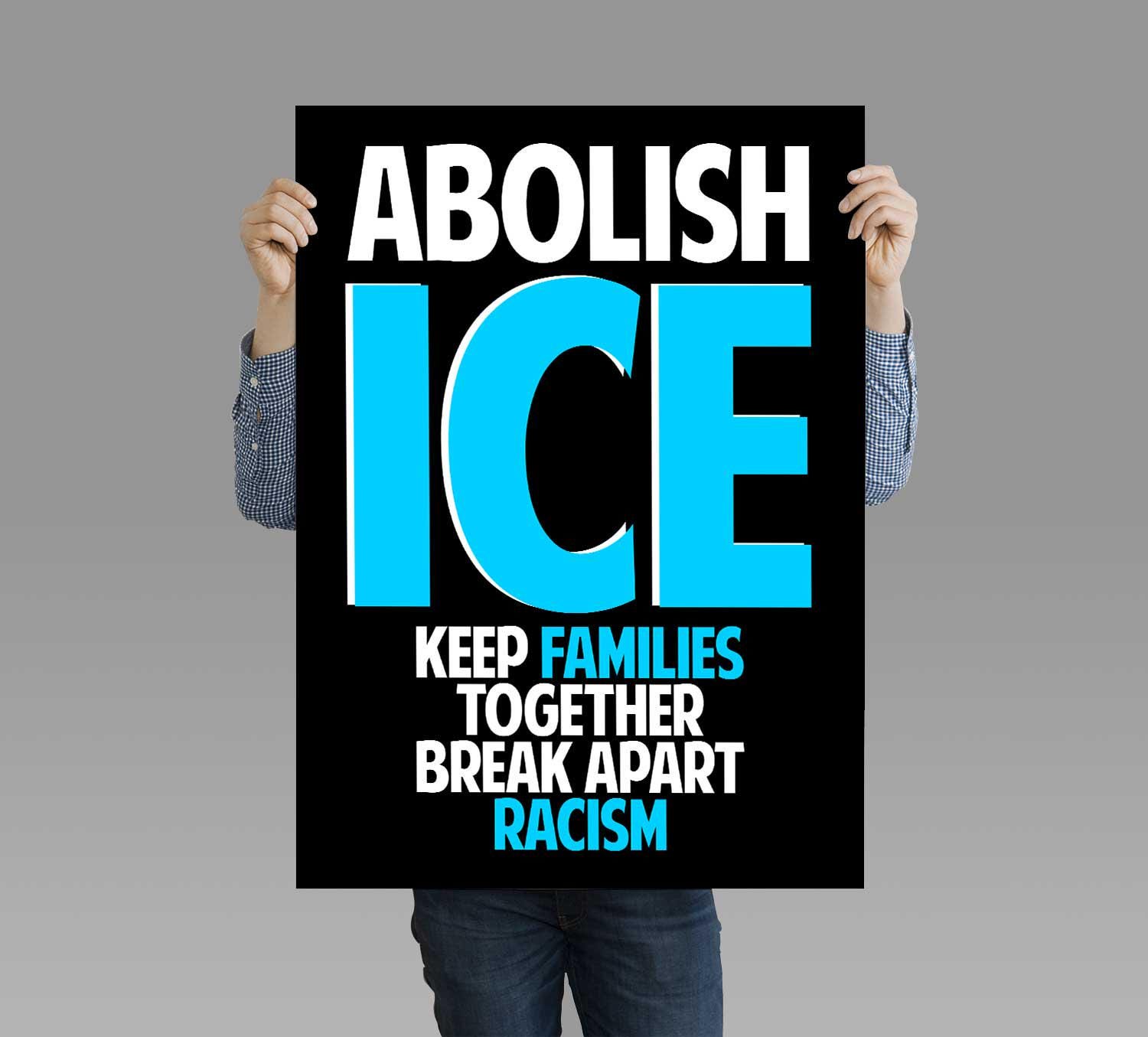 Abolish Ice Protest Sign: Anti-trump Poster (digital Download, Multiple ...