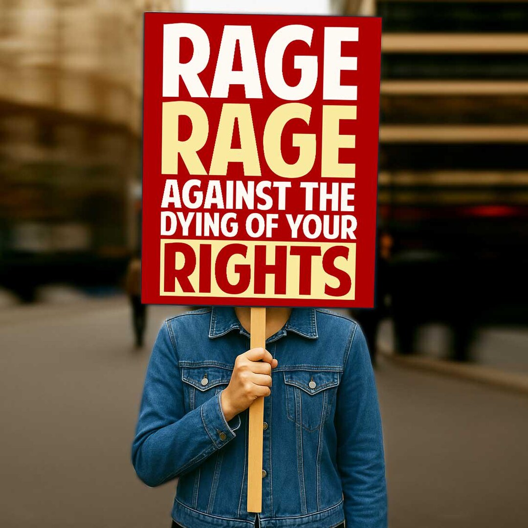 Rage Rage Protest Sign: Anti-trump Poster (digital Download, Multiple ...