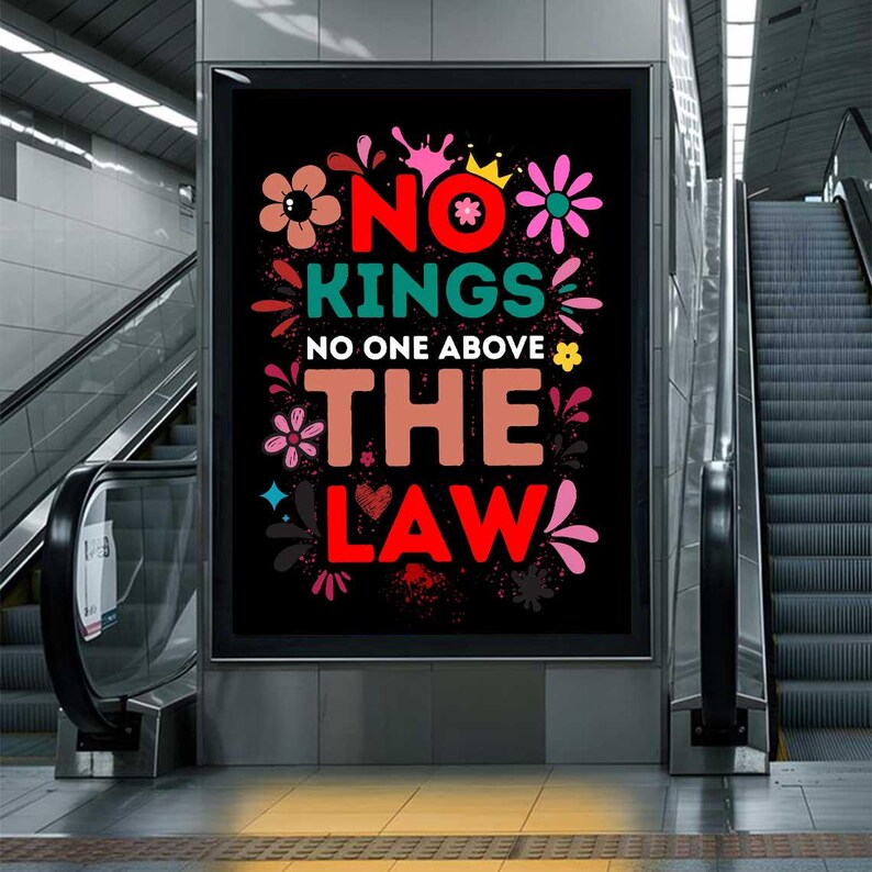 Above the Law Protest Sign Printable, Political Poster (7 Sizes ...