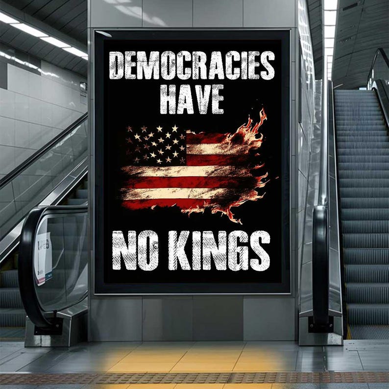 Resist Protest Sign Printable: Democracies Have No Kings Political ...