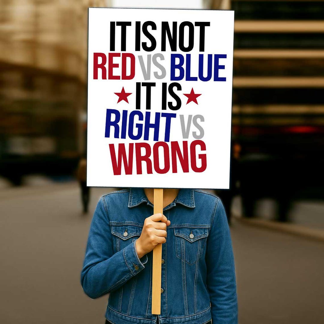 It is Not Red Vs Blue Resist Protest Sign Printable, Protest Poster ...