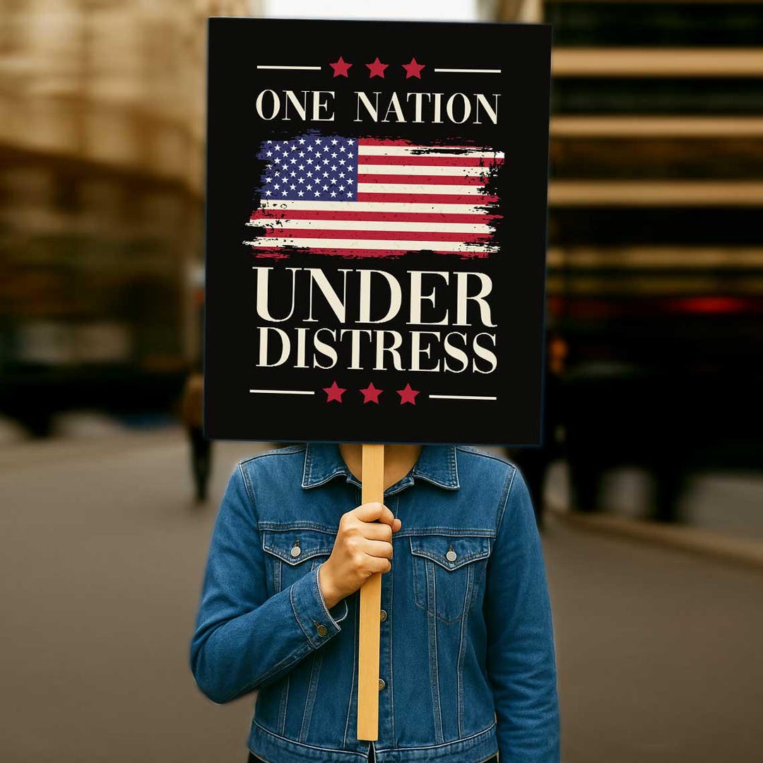 ONE NATION, Sign PRINTABLE , Protest Poster, Trump Protest Sign ...