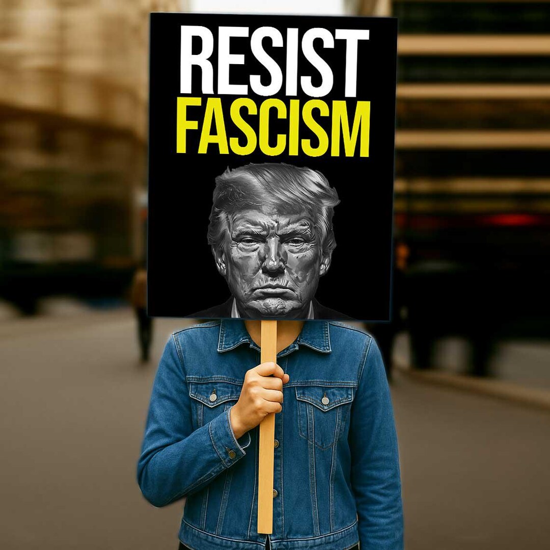 Resist Poster: Resist Fascism Political Protest Sign Printable (digital ...