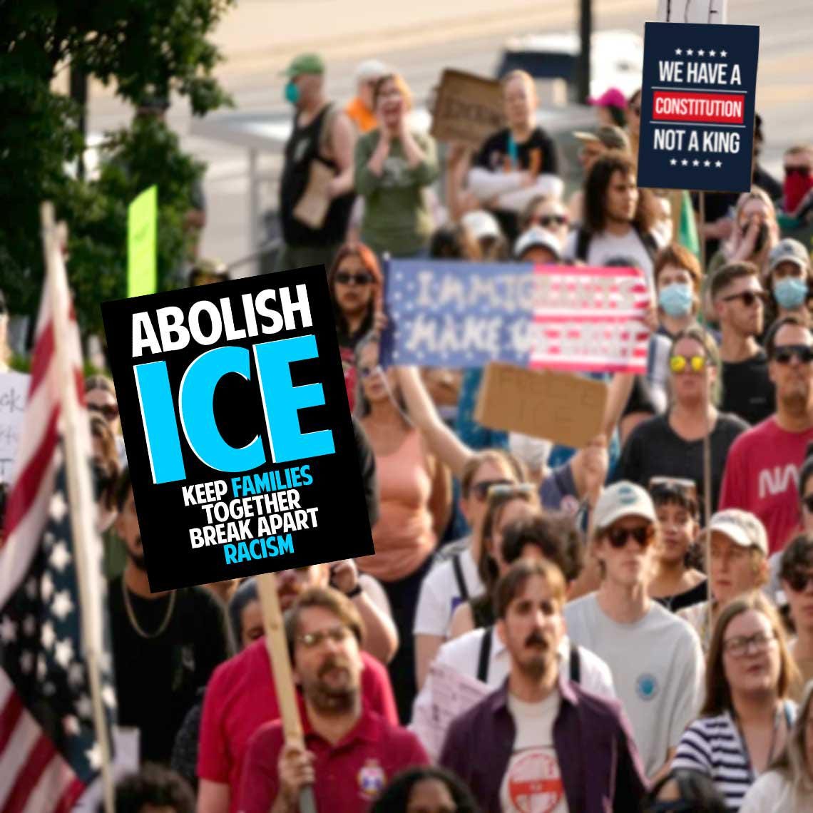 Abolish Ice Protest Sign: Anti-trump Poster (digital Download, Multiple ...