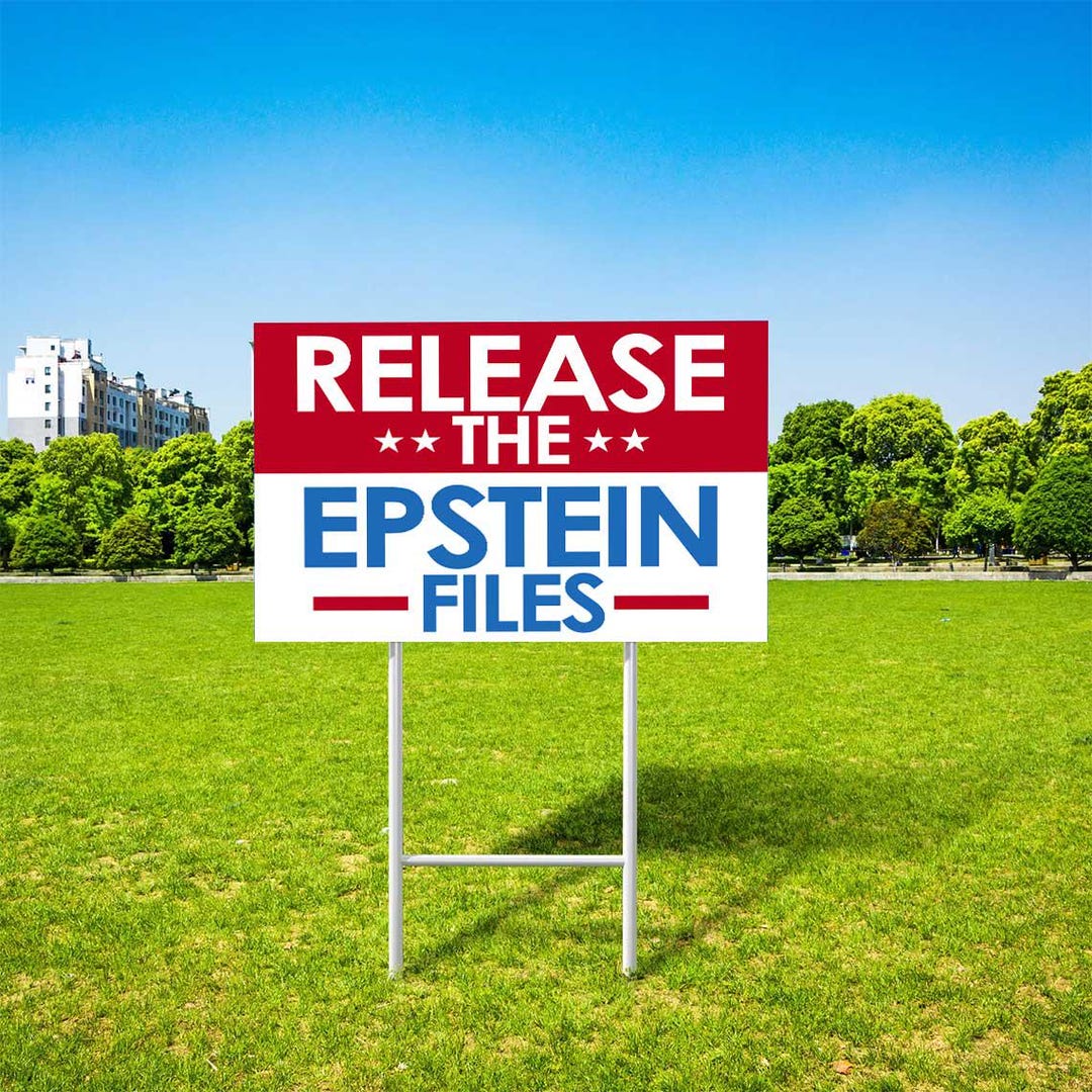 Release the Epstein Files Yard Sign Printable (digital Download, 2 ...