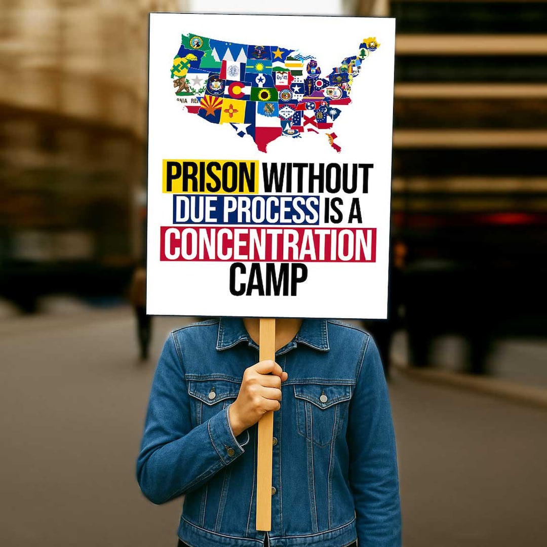 Resist Protest Sign Printable: Prison Without Due Process Protest ...