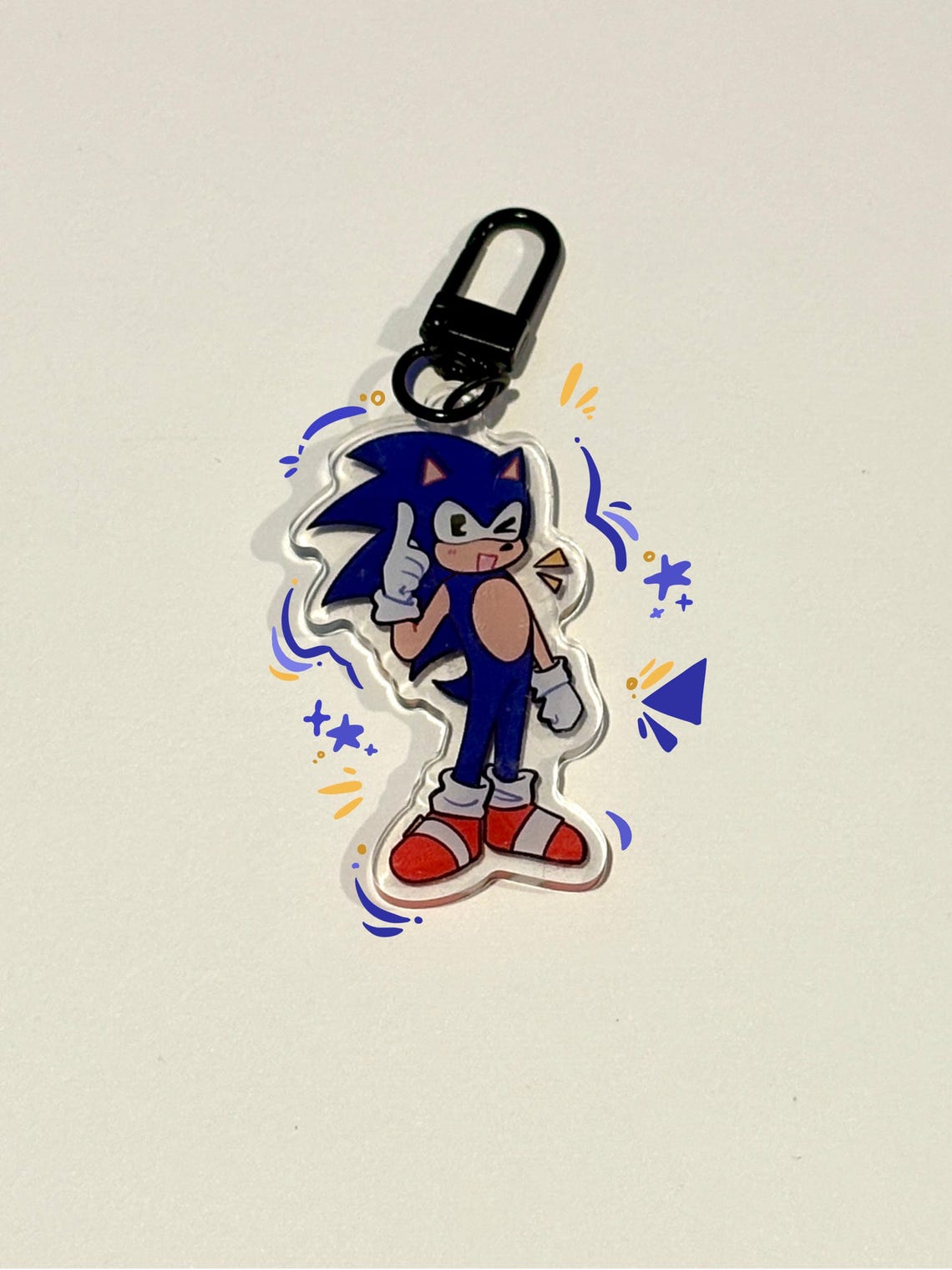 Sonic Acrylic Keychains - Sonic, Shadow, + Amy - Etsy