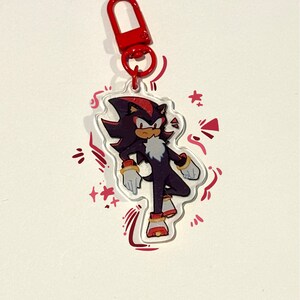 Sonic Acrylic Keychains - Sonic, Shadow, + Amy - Etsy