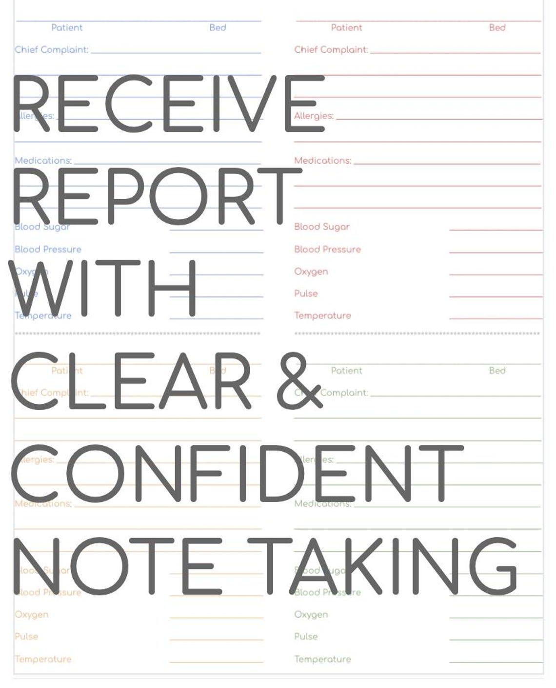 Patient Admission Form: Nursing Handoff Report - Etsy