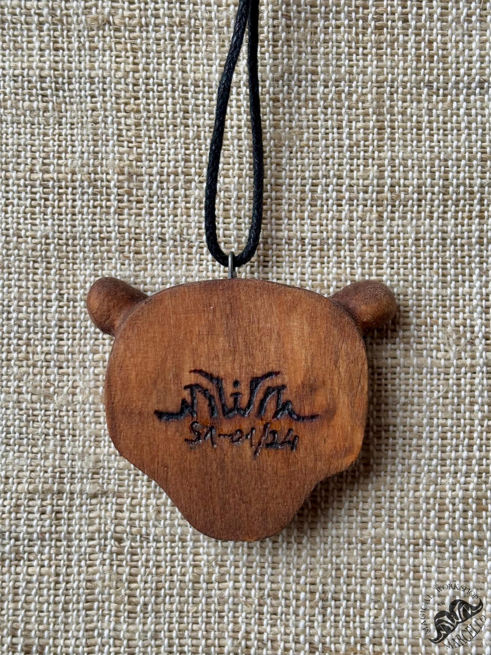 Hand-carved Wooden BEAR Amulets, Pins & Accessories - Etsy