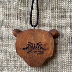 Hand-carved Wooden BEAR Amulets, Pins & Accessories - Etsy