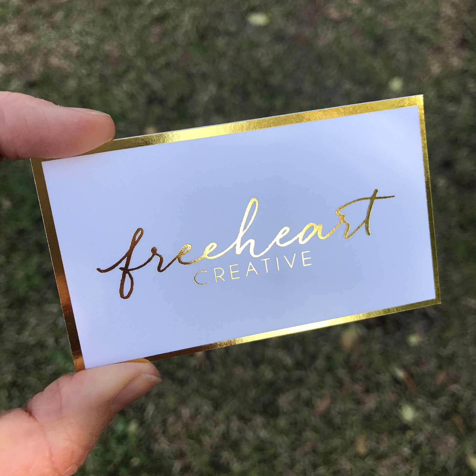 Gold Foil Business Cards Fully Customizable - Etsy