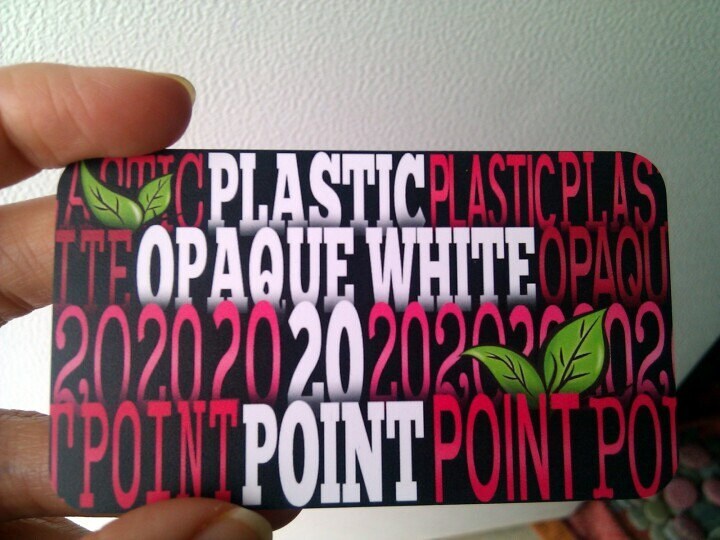 500 White Plastic Business Cards 2 X 3.5 | Etsy