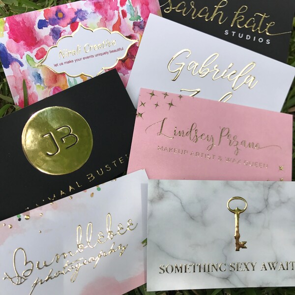 Gold Business Card - Etsy