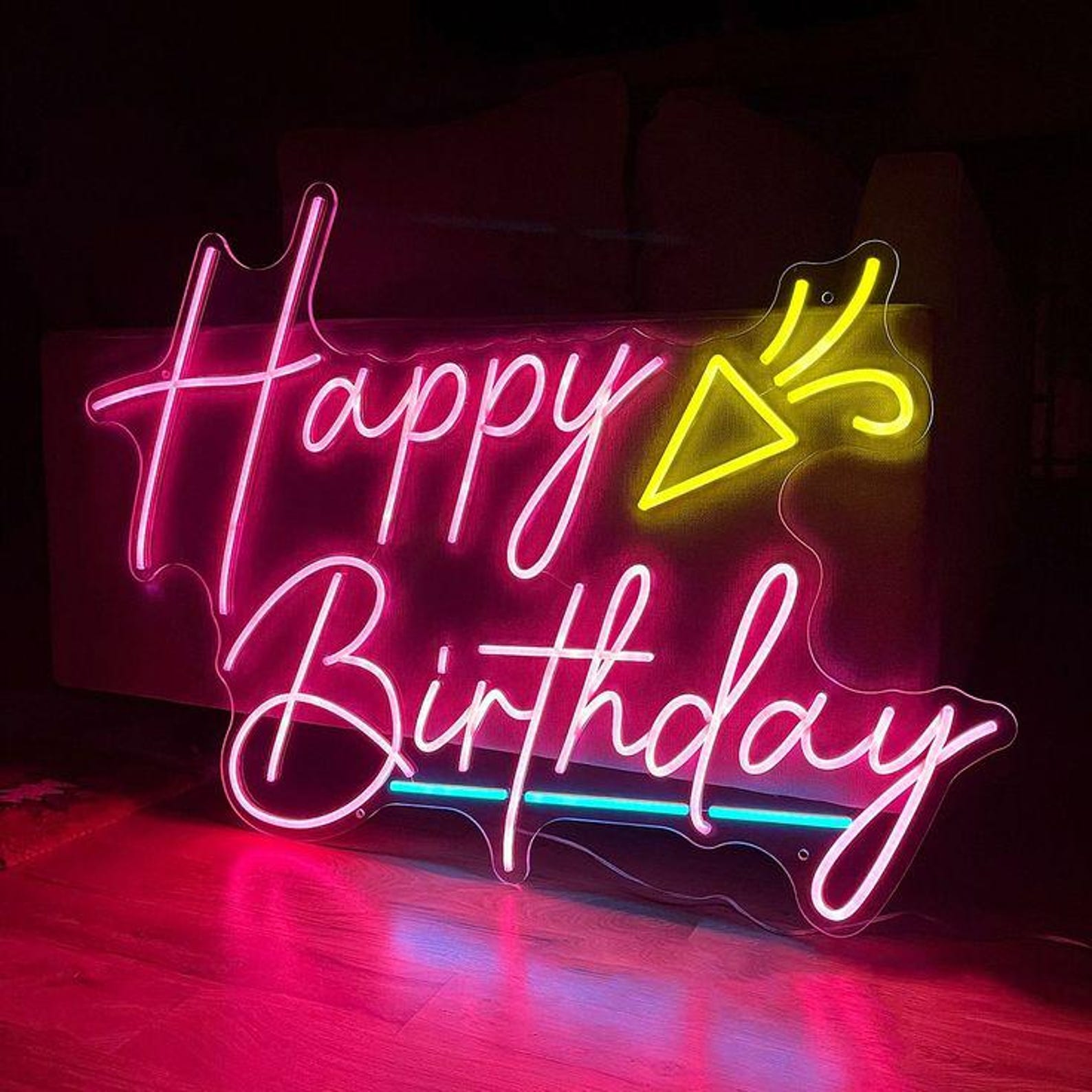 Custom Birthday Neon Sign - Neon Light Decor - Birthday Neon Sign - LED ...