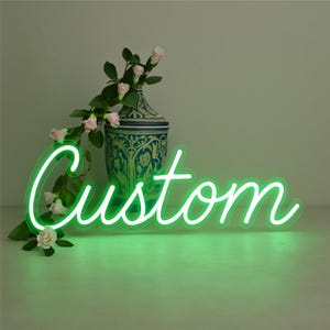 Custom Neon Wall Decor - Aesthetic LED Home Decor - Neon Bedroom Sign ...