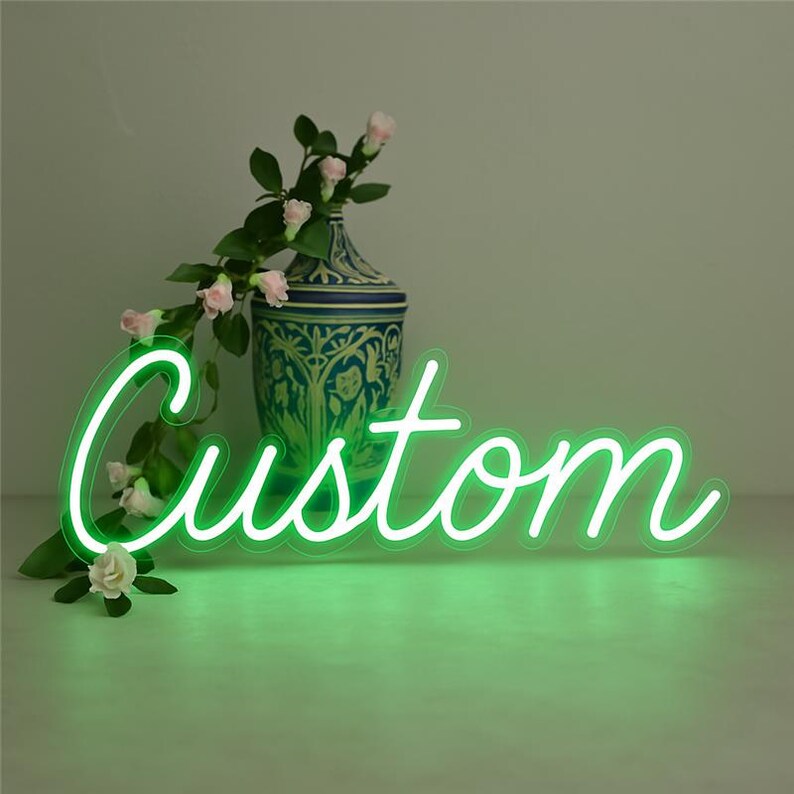 Wedding Name Neon Sign - Neon Sign Wedding - Neon Light Sign - LED Neon ...