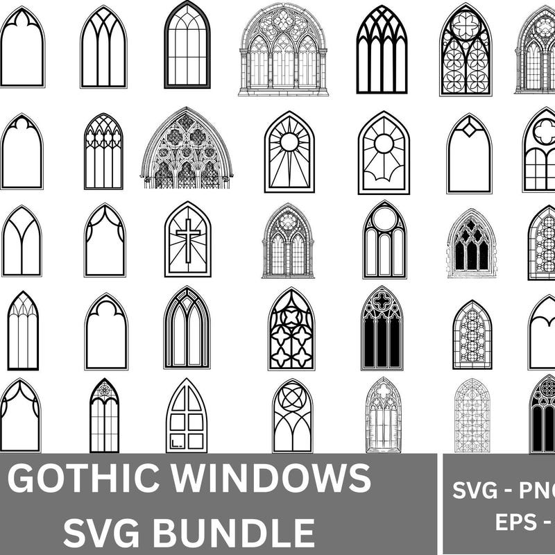 Gothic Glass Patterns - Etsy UK