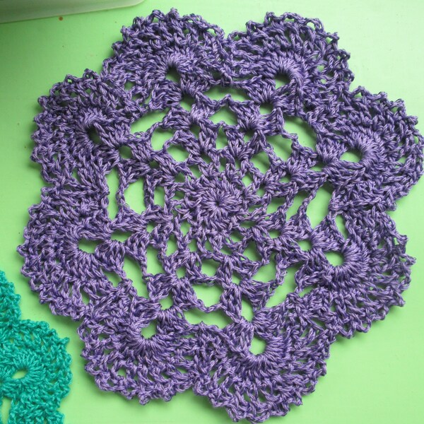 Purple Doily - Etsy