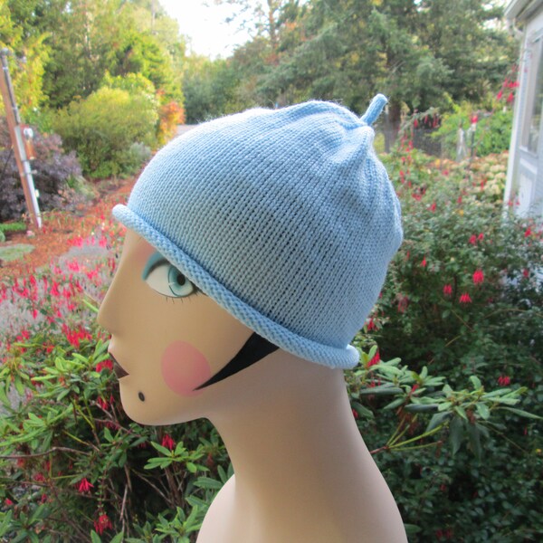 Blue Skull Cap - Etsy