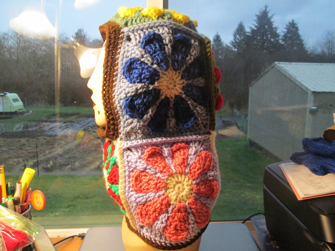 Large Ski Mask Crocheted by Suzannesstitches, Crocheted Ski Mask ...
