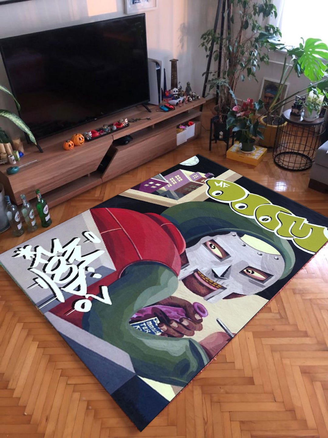MF Doom-inspired Rug Legendary MF Doom Rug: Perfect for Music Lovers ...