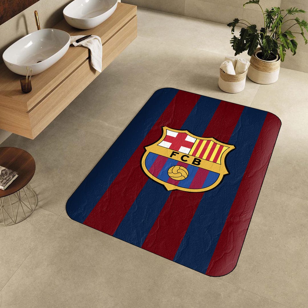 FC Barcelona Logo Rug: Shield-shaped Football Club Decor - Etsy