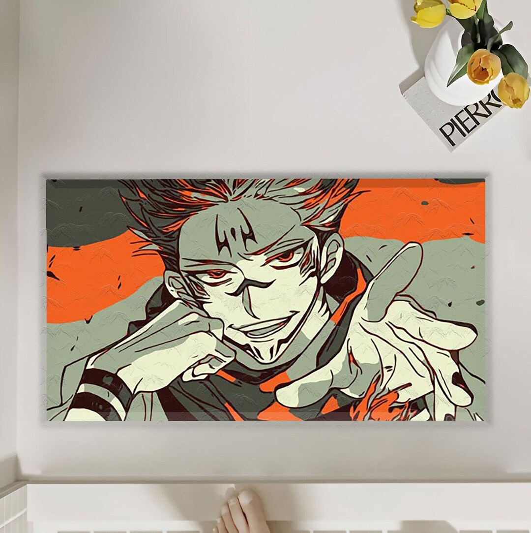 Anime Style Floor Rug- Cursed King Inspired Rug- Japanese Vibe Floor ...
