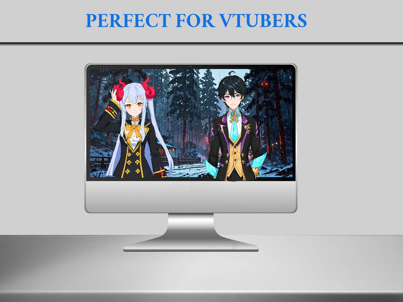 Dark Magic Forest Vtuber Background Animated, Lofi Twitch Streaming ...