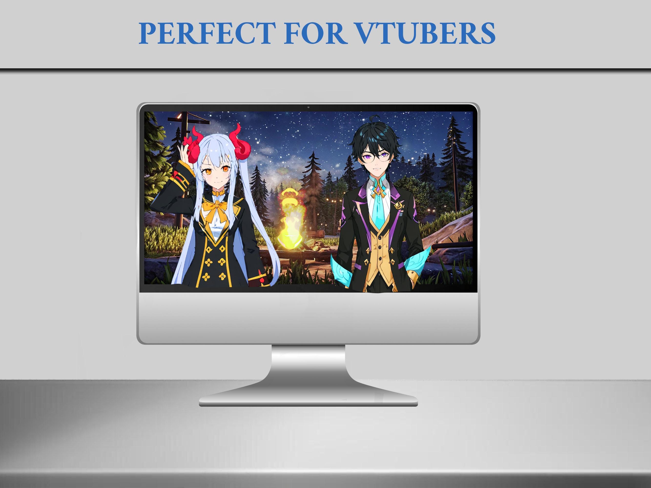 Forest Campfire Van Vtuber Background Animated, Lofi Twitch Streaming ...