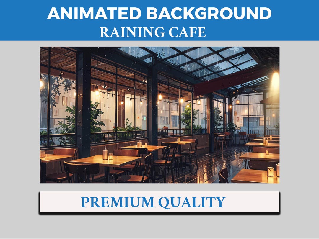 Animated Background Loop Cafe Premium Quality, Stream Background ...