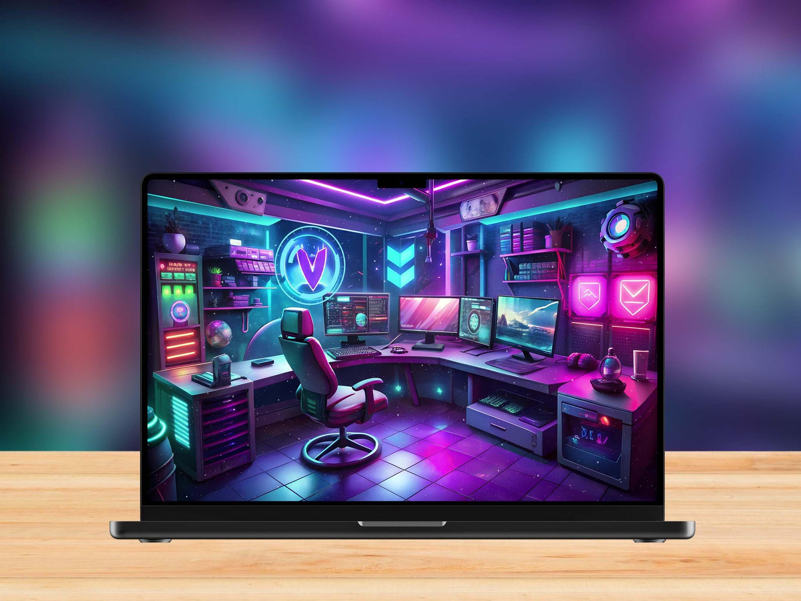Arcade Gaming Room Vtuber Background Animated, Lofi Twitch Streaming ...