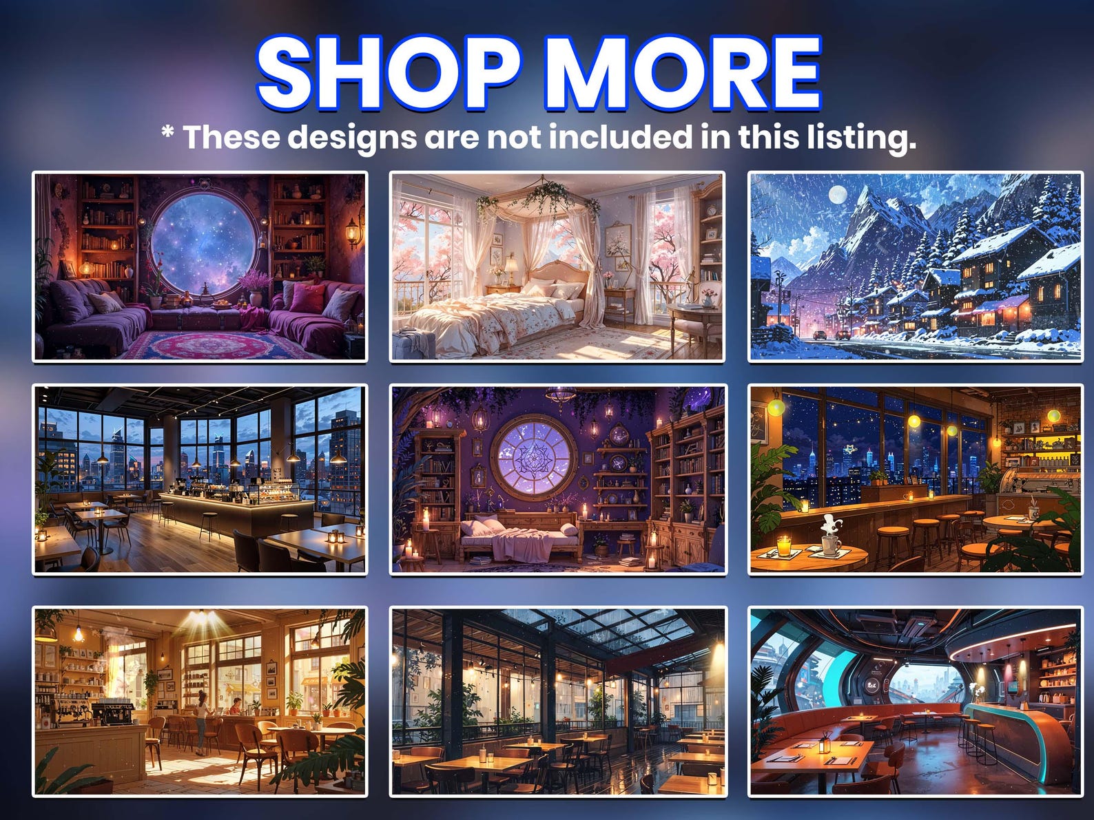 Animated Rainy Cafe Vtuber Background, 4K Twitch Stream Overlay, Dark ...