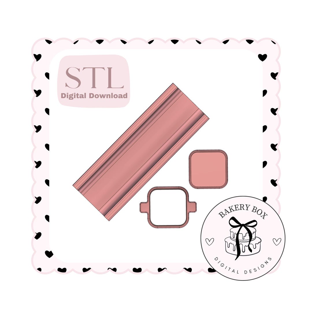 Square Cake Pop Plunger Set Digital STL Download - Etsy