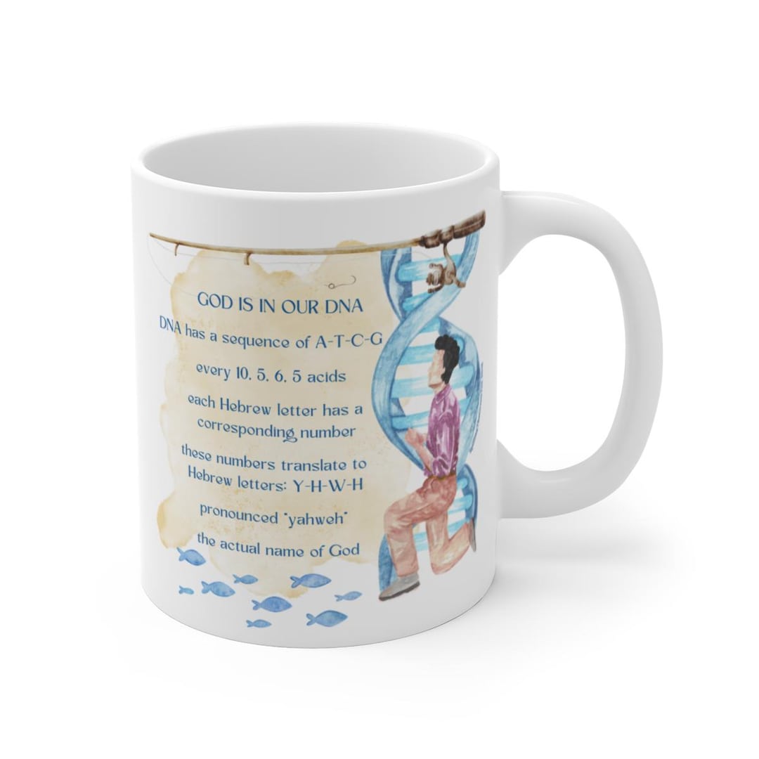 God is in Our DNA Male - Mug (white) - Etsy